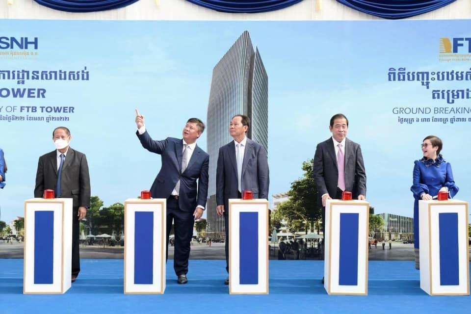 គម្រោងសាងសង់អគារ FTB Tower ស្ថិតនៅកណ្ដាលរាជធានីនេះ ...