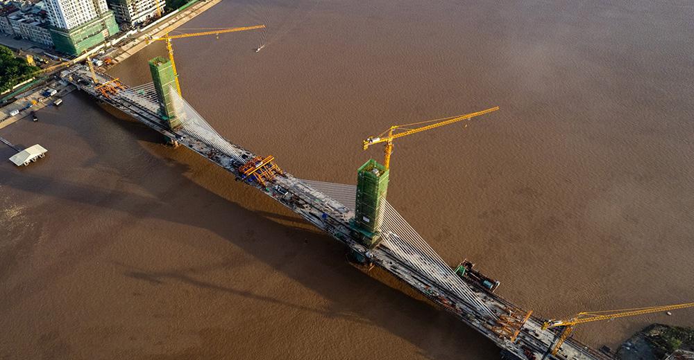 ស្ពានអាកាសព្រះមុនីវង្ស ដំណើរការសាងសង់បាន ២៥%